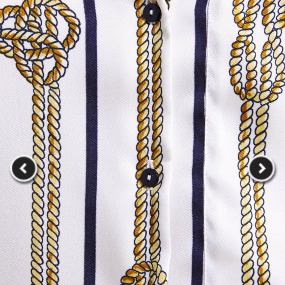 Zara | Tops | Nwt Zara Nautical Rope Blouse | Poshmark